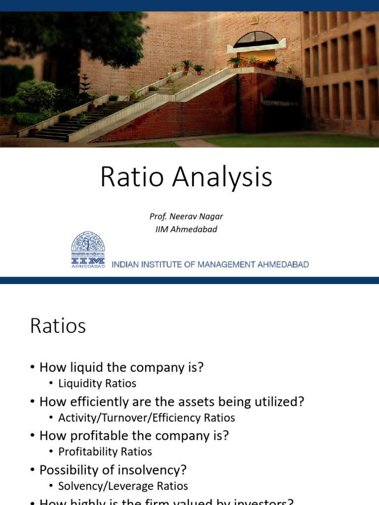 Ratio Analysis | PDF | Interest | Stocks