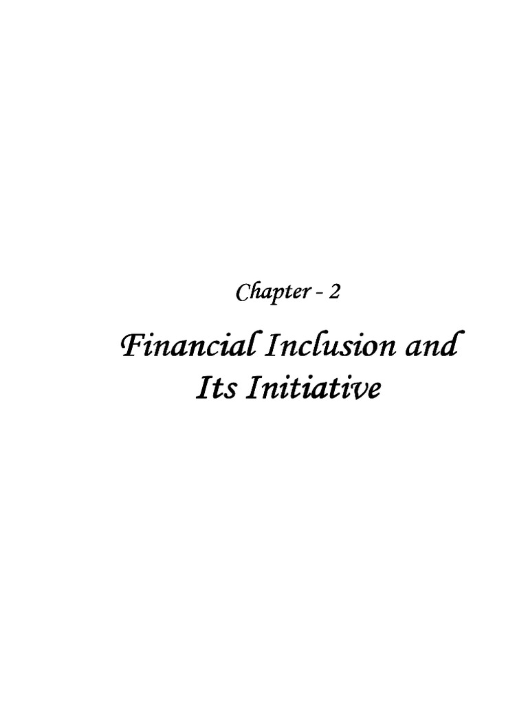 07 - Chapter 2 | PDF | Financial Inclusion | Banks