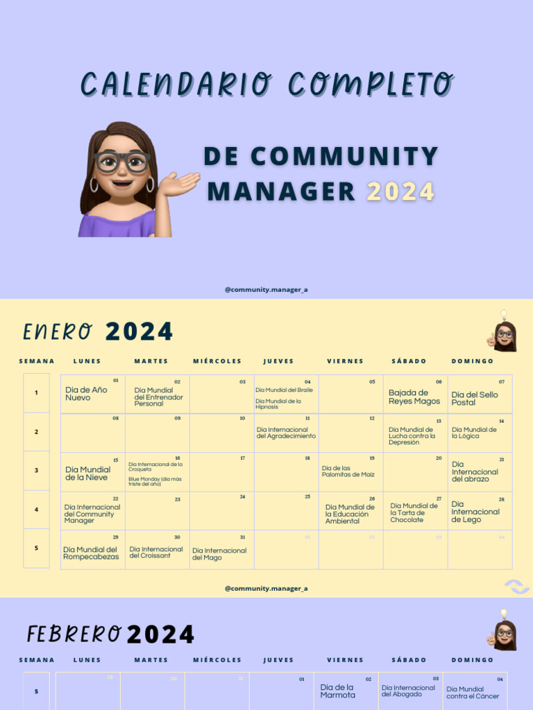 Calendario de Días Mundiales 2024 | PDF