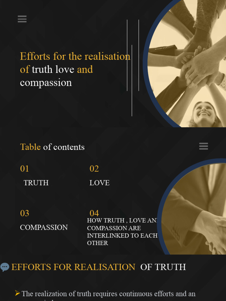 Interconnection of Truth, Love, and Compassion | PDF