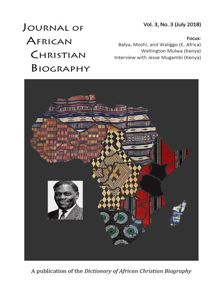 Journal of African Christian Biography Vol. 9, No. 1 (Jan. 2024 ...