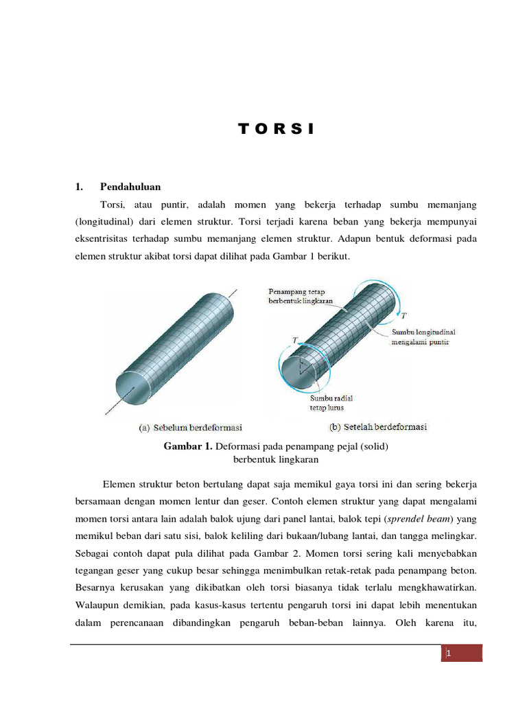 Teori Tentang Torsi | PDF