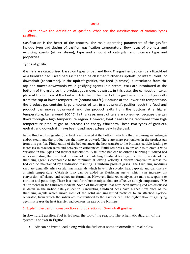 Unit 3 Wte | PDF | Gasification | Combustion