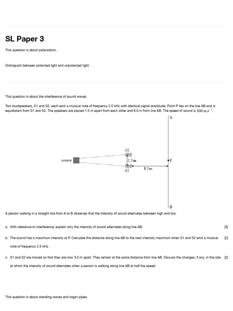 Physics SL-paper3 | PDF