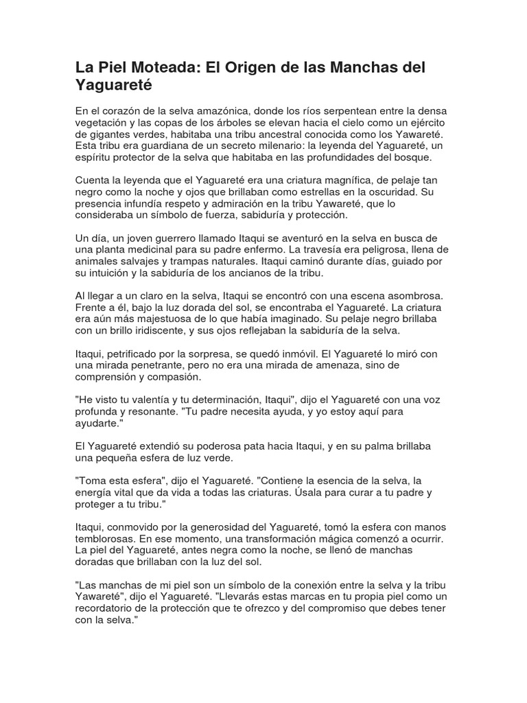 La Piel Moteada | PDF | Jaguar | Selva