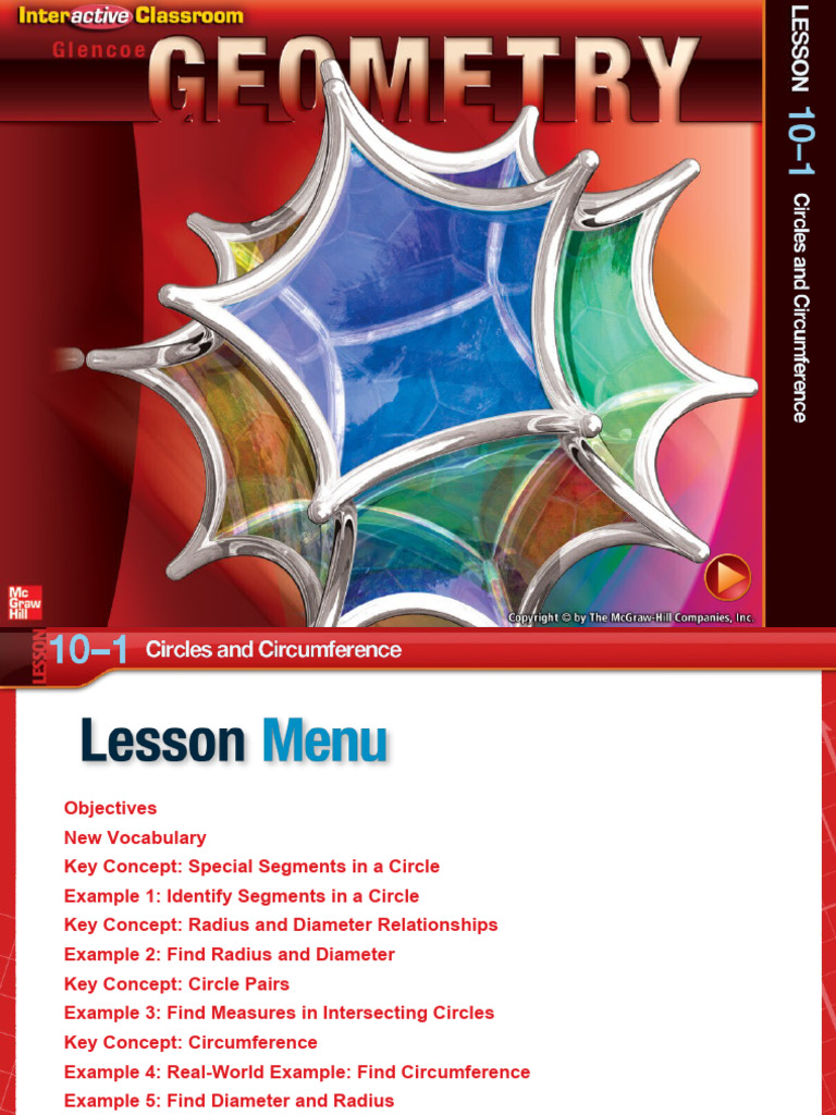 Interactive Classroom Circles and Circumference | PDF | Circle | Radius