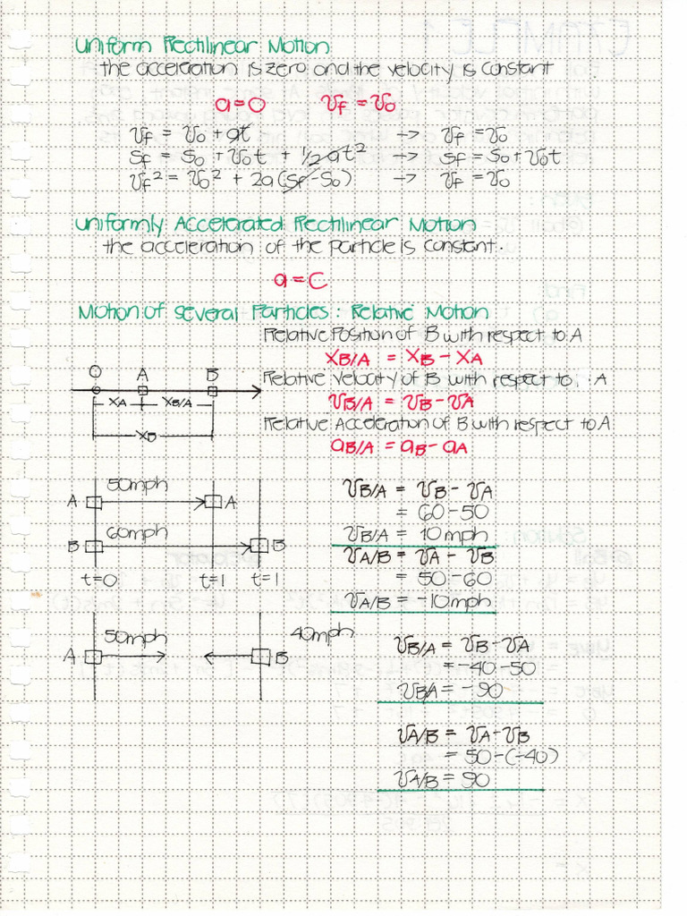 Dynamics Of Rigid Bodies Module 2 Uniform Rectilinear Motion Pdf
