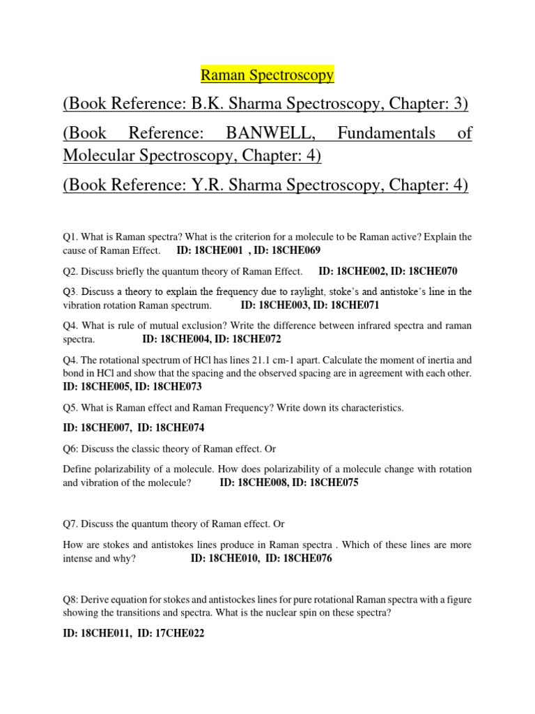 Understanding Raman Spectroscopy Basics | PDF | Raman Spectroscopy ...