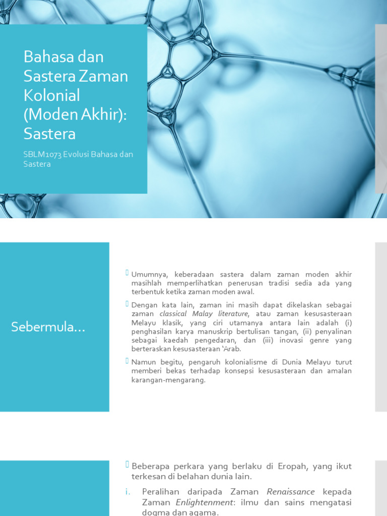 Evolusi Sastera Melayu Kolonial | PDF
