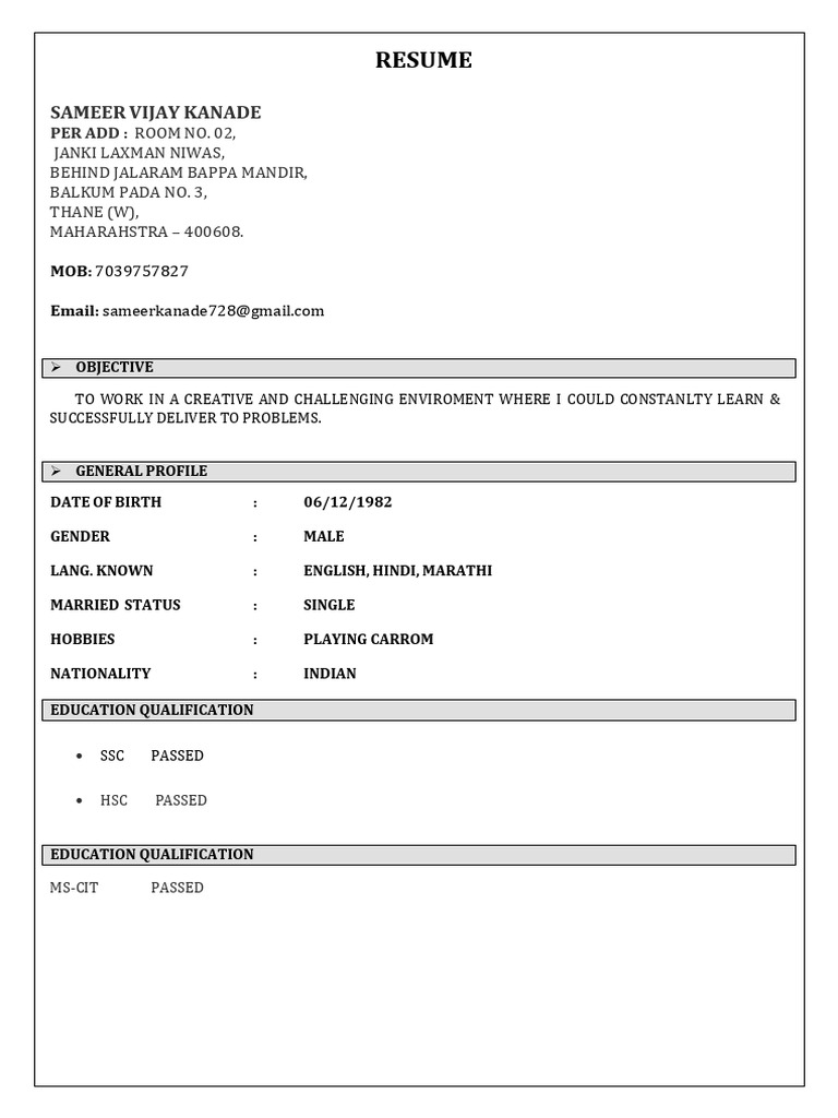 Sameer Vijay Kanade | PDF