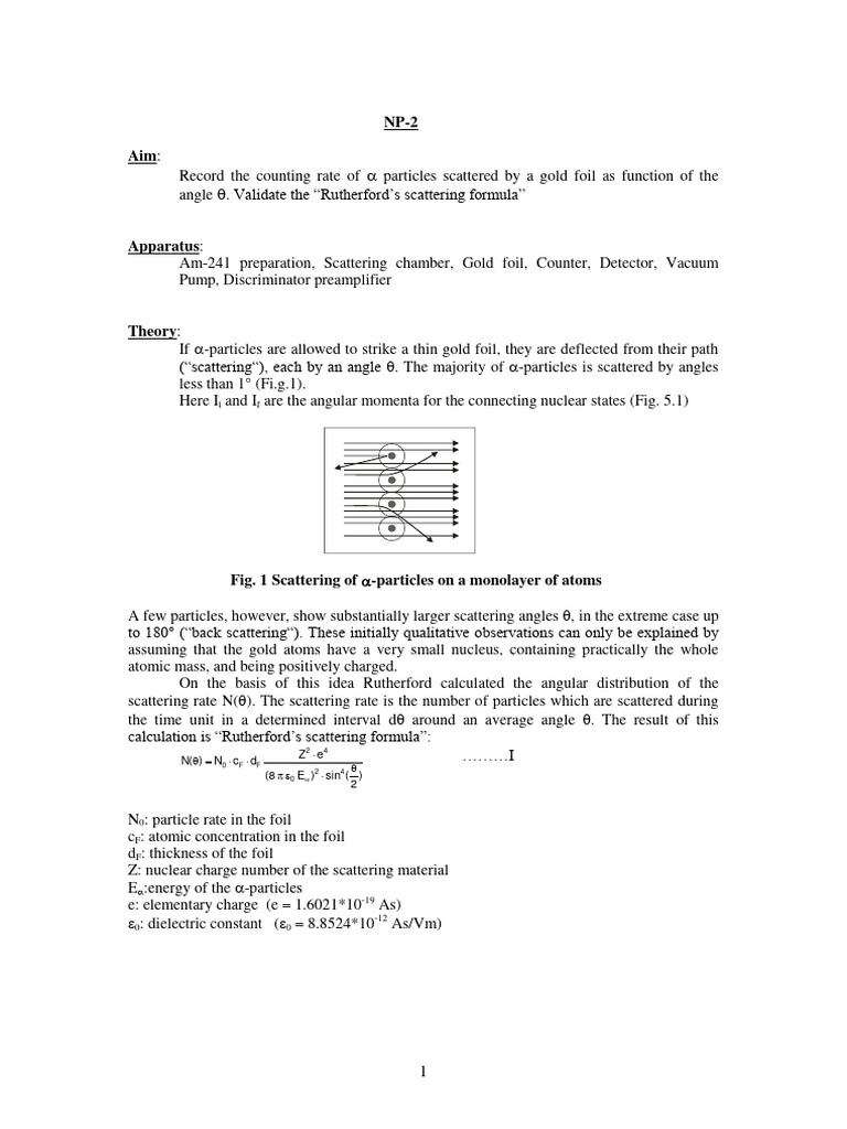 NP2 | PDF | Scattering | Angle