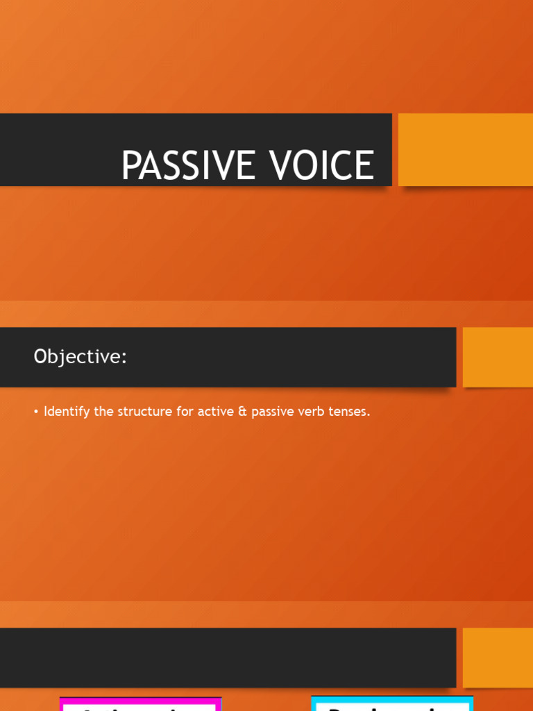 Passive Voice | PDF