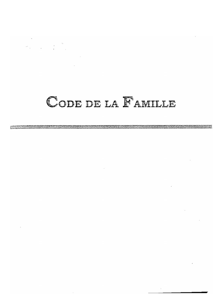 Congo Code 1984 Famille | PDF