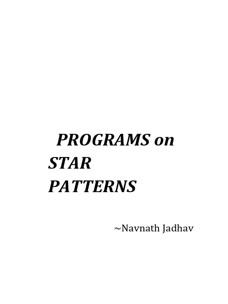 Java Star Programs Download Free Pdf Computer Programming Software Engineering