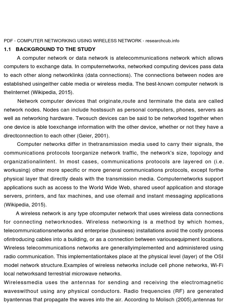 Researchcub 504 2394 | Download Free PDF | Computer Network | Wireless Network