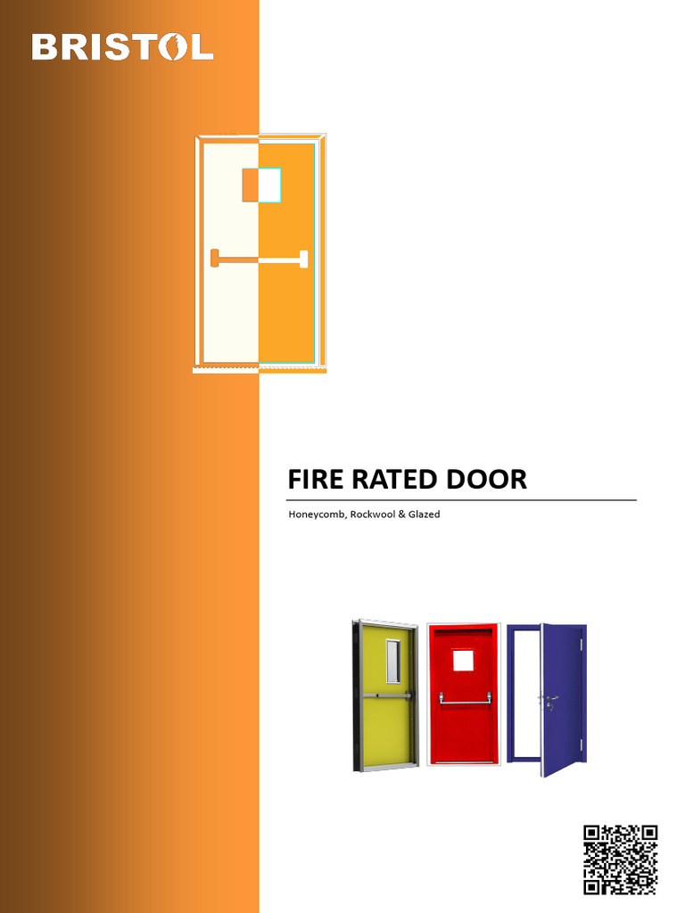 BFE-FD-000-01 Fire Rated Door DataSheets - R1 | PDF | Door | Screw