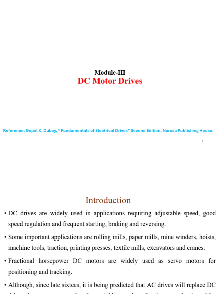 Module III | PDF | Rectifier | Electric Motor