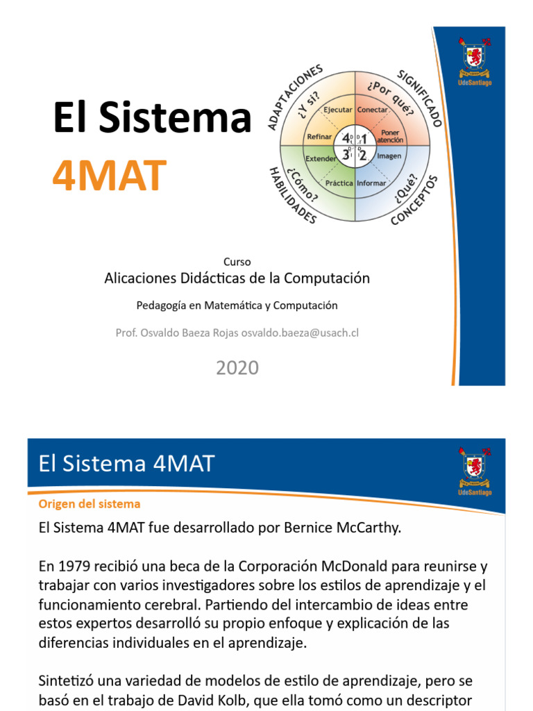 El Sistema 4MAT (Aplicaciones) | PDF | Aprendizaje | Experiencia