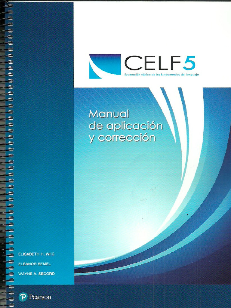 CELF-5 Manual de Aplicación y Corrección | PDF