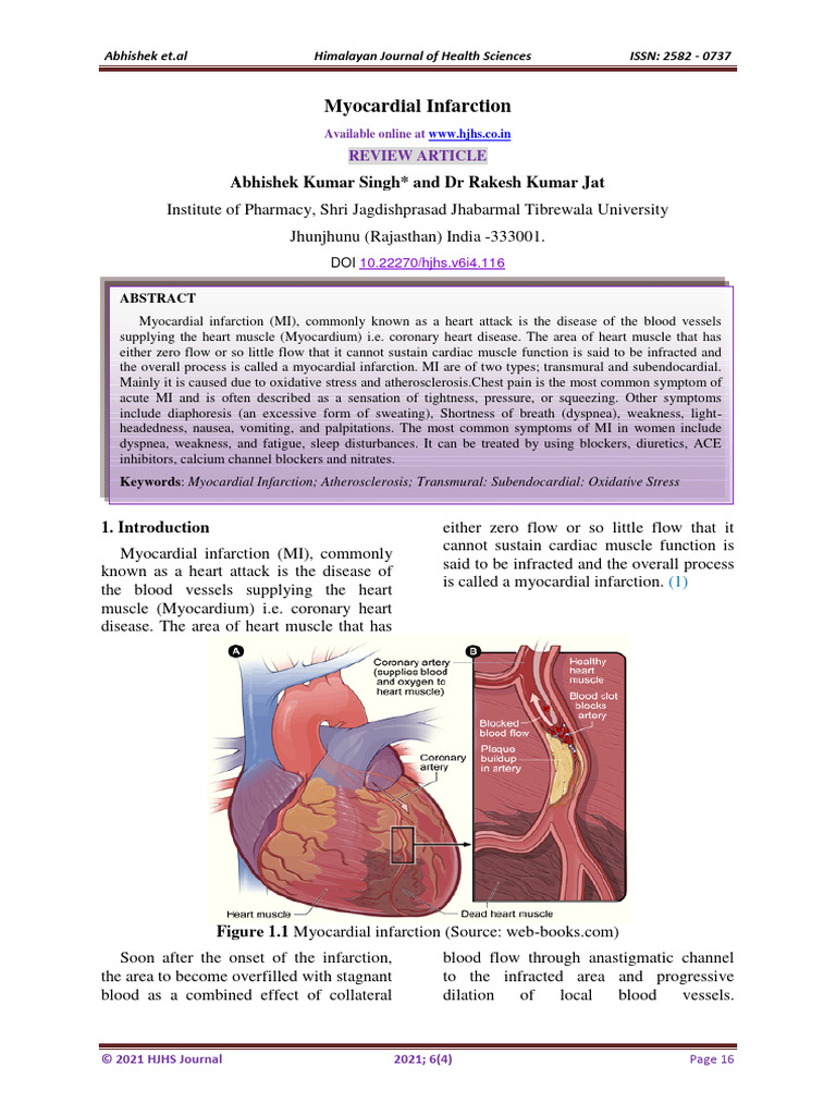 Myocardial Infarction | PDF | Electrocardiography | Myocardial Infarction