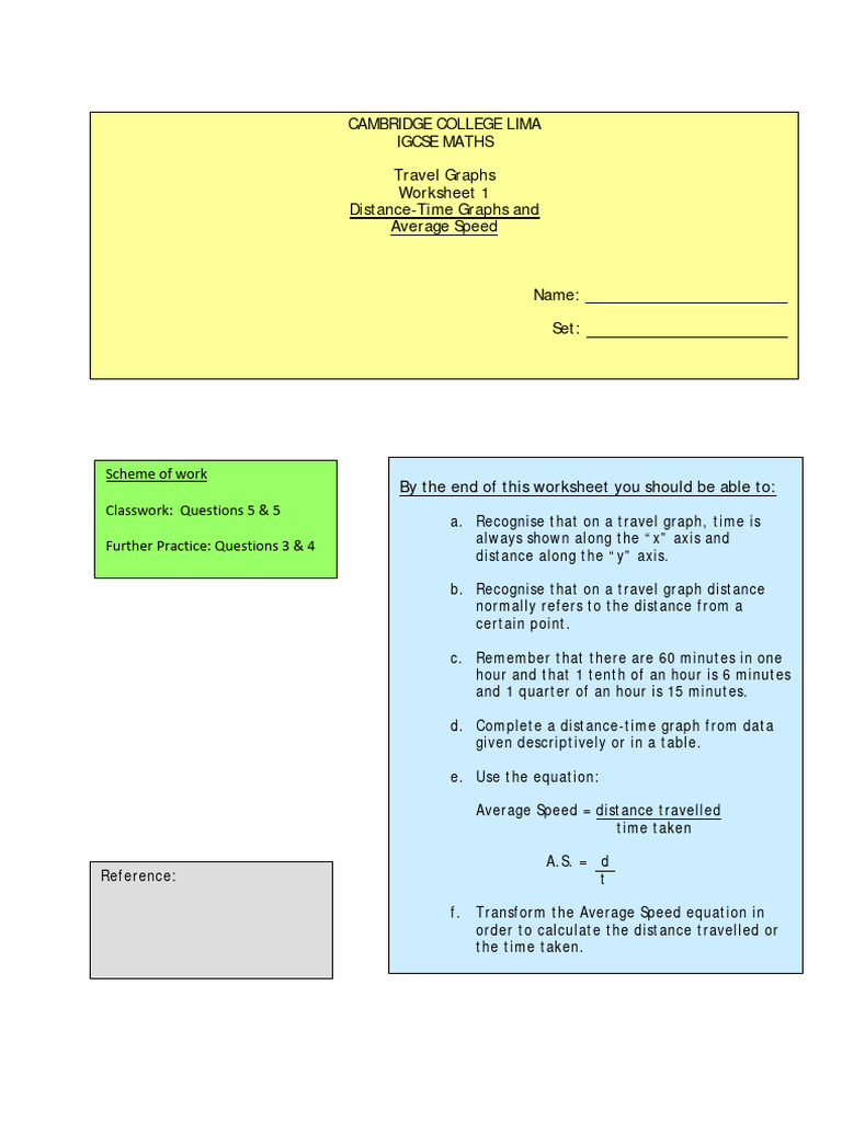 Travel Graphs 1 | PDF
