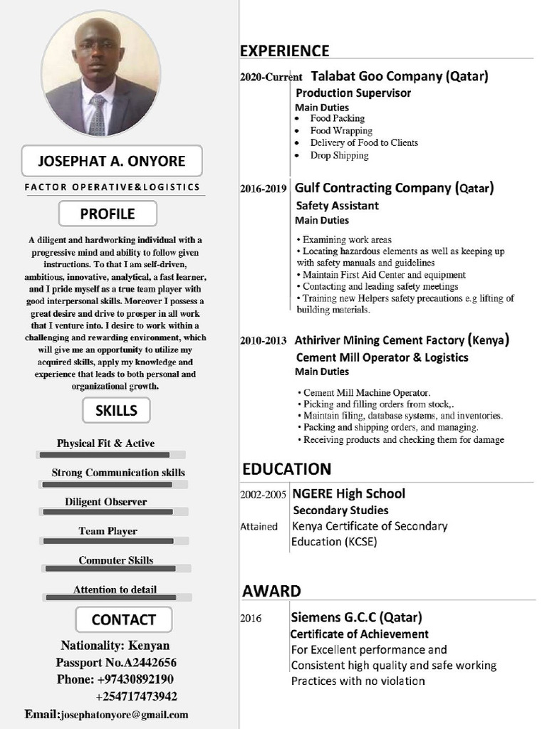 Updated CV - Resume +supporting Documents. | PDF