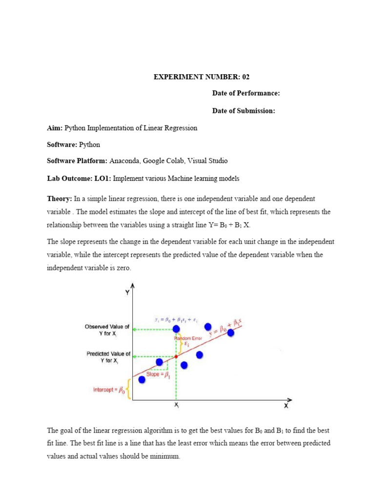 2 Linear Regression | Download Free PDF | Regression Analysis | Dependent And Independent Variables
