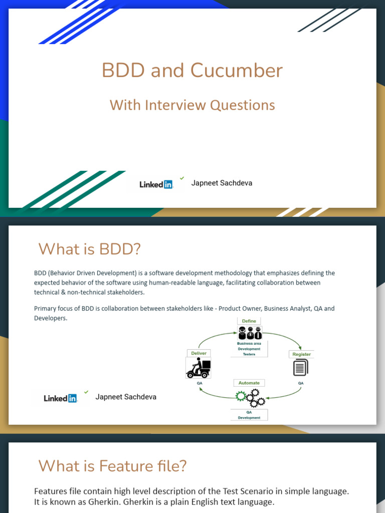 BDD and Cucumber: With Interview Questions | Download Free PDF | Computer Science | Systems ...
