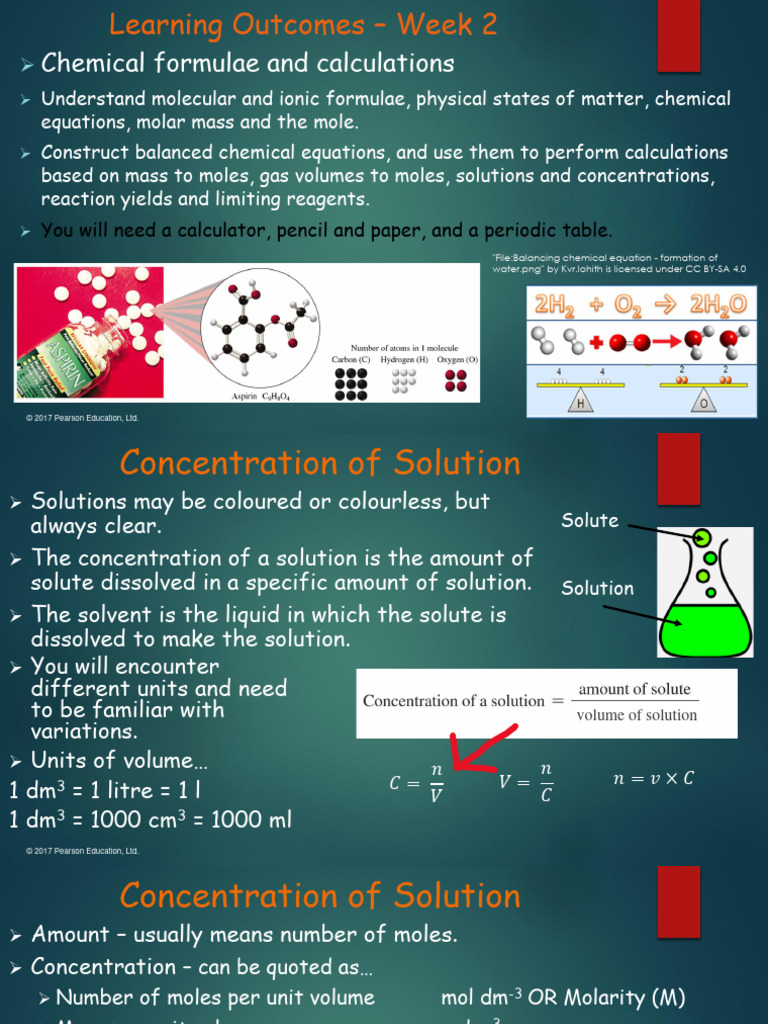 2 - 2 - Moles and Gases and Solutions - v1 2 | PDF | Concentration | Mole (Unit)