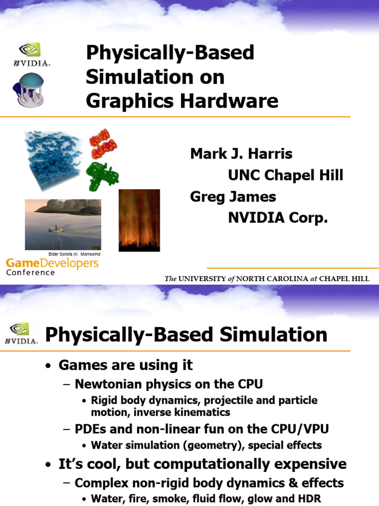 GDC2003 PhysSimOnGPUs | PDF | Texture Mapping | Graphics Processing Unit