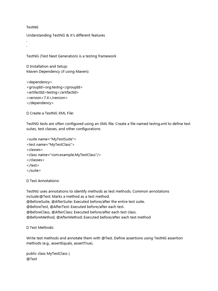 Test Ng Pdf Class Computer Programming Parameter Computer Programming