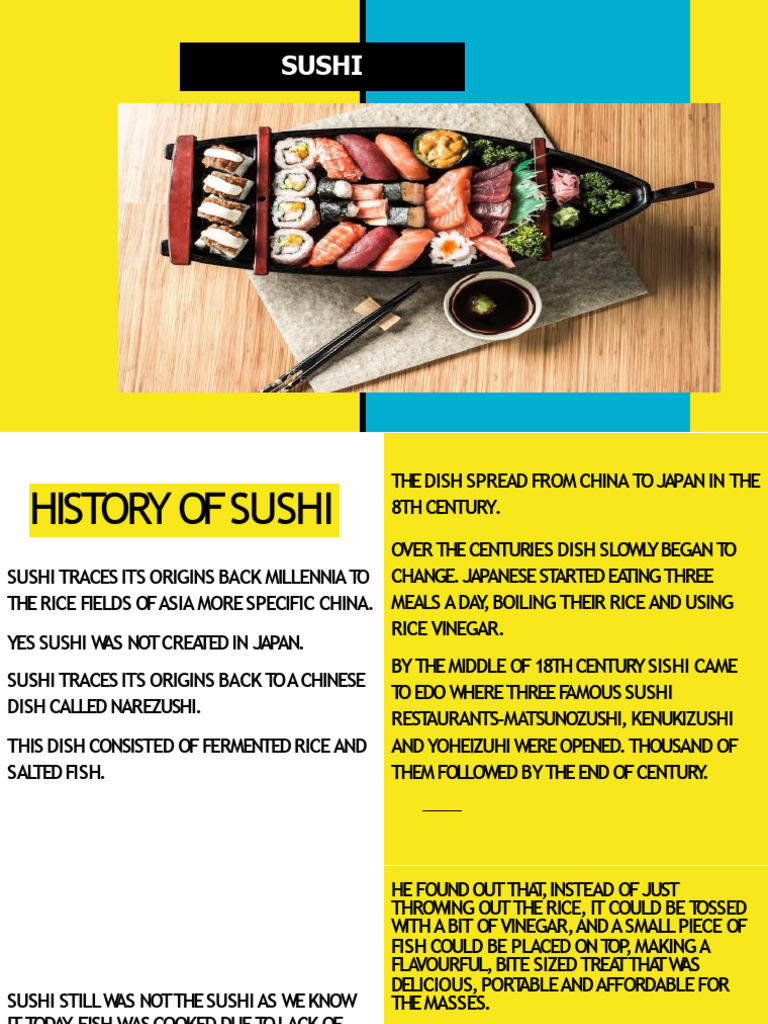 Sushi Training | PDF | Sushi | Foods