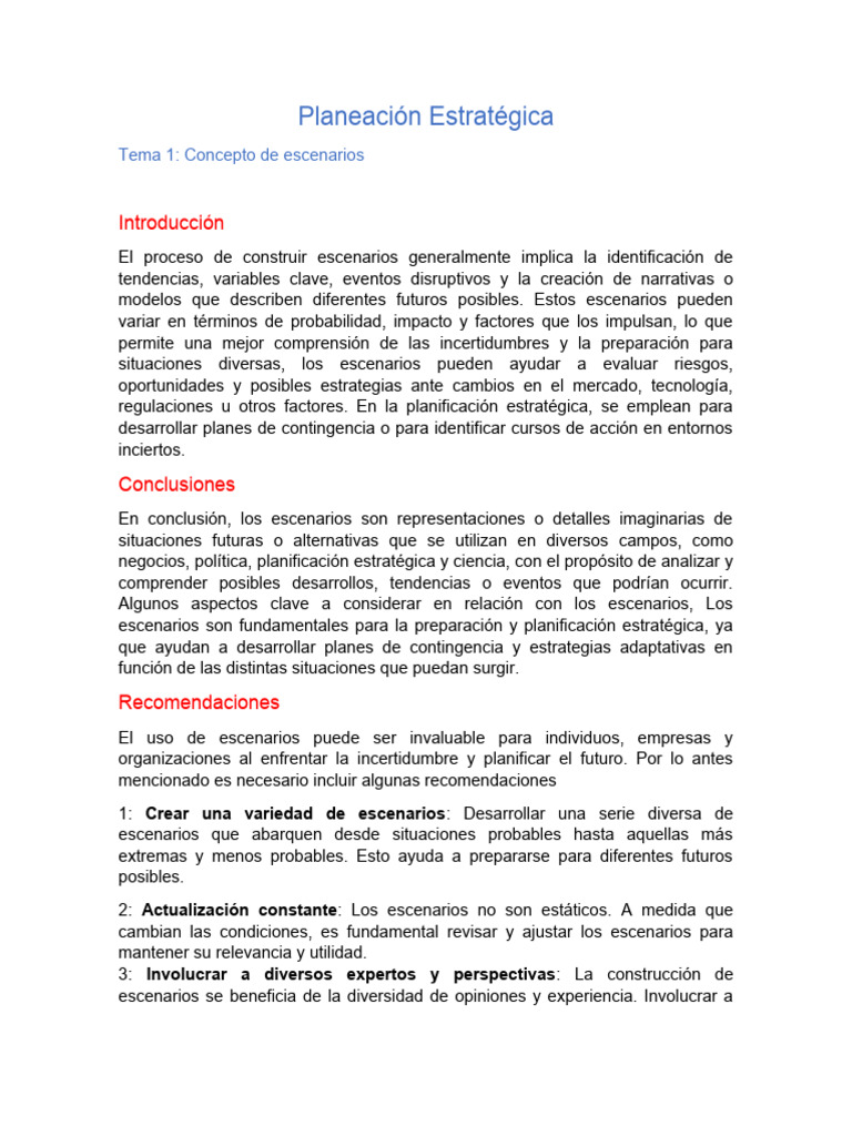 Planeación Estratégica - Sem4 | PDF | Planificación | Planificación estratégica