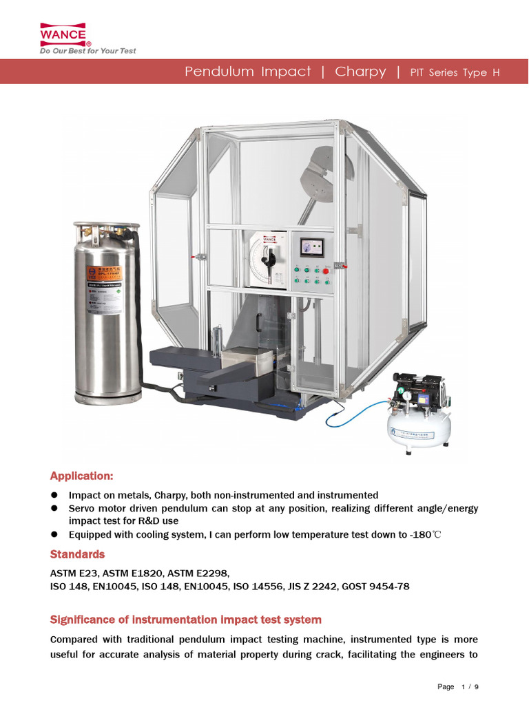 Wance Pendulum Impact Brochure | PDF