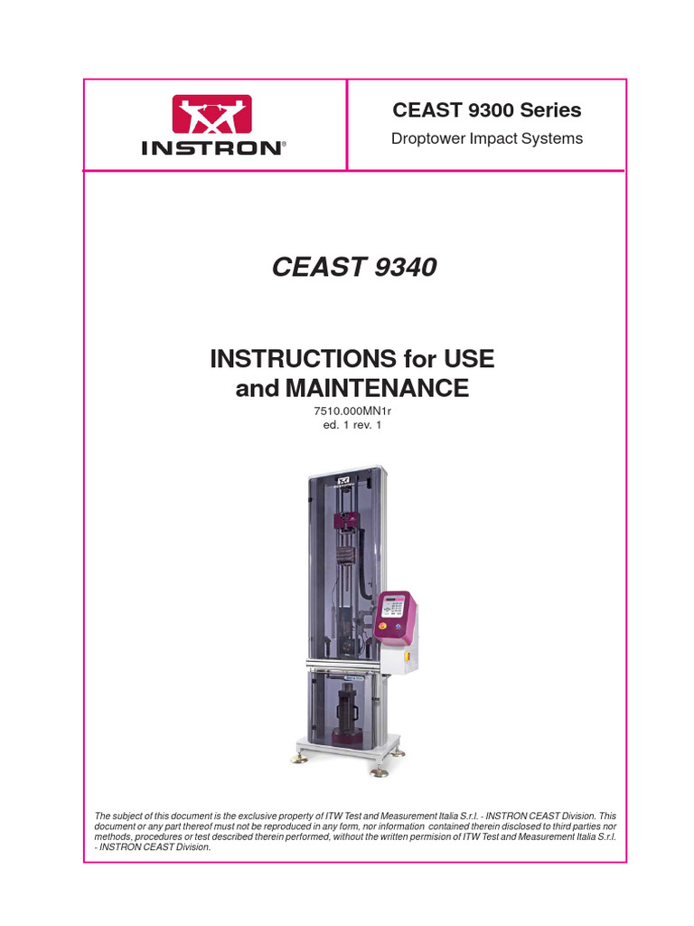 CEAST 9340 User & Maintenance Guide | PDF | Electrical Connector ...
