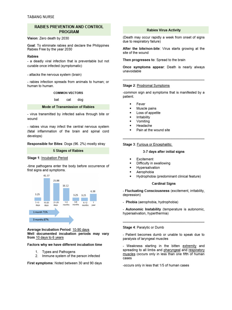 Rabies Prevention and Control Program | PDF | Rabies | Animal Diseases