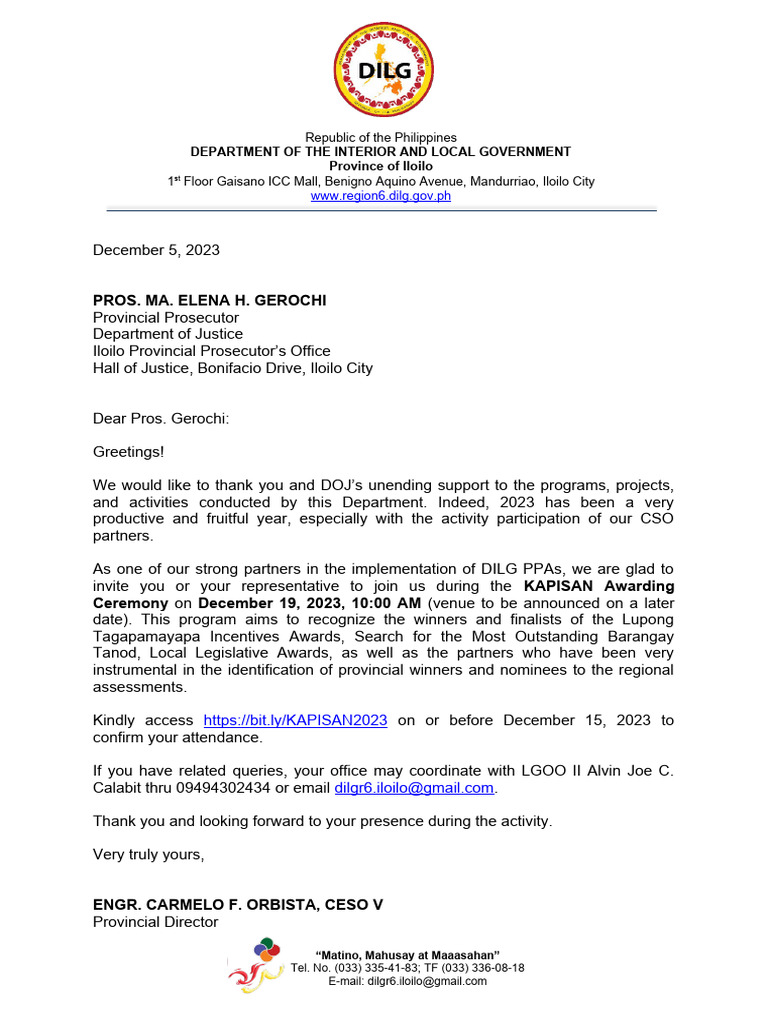 LTIA Invitation DOJ | PDF