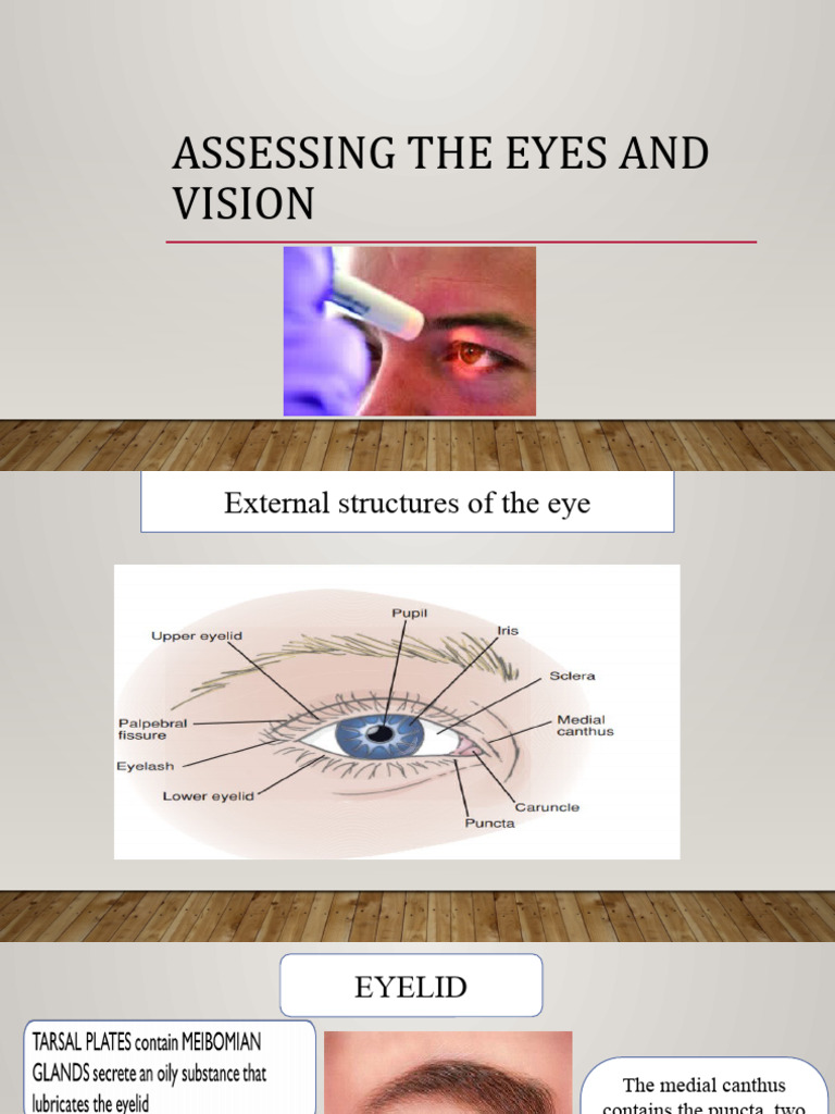 Assessing The Eyes | PDF | Human Eye | Visual Acuity