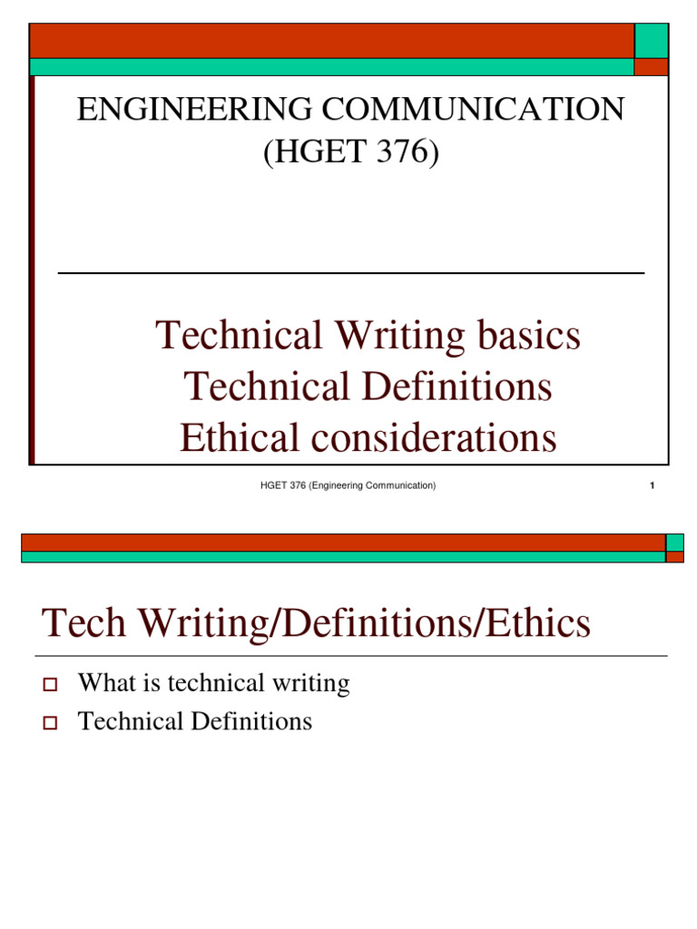 Lect 1 - Technical Writing Basics | PDF | Communication | Resistor