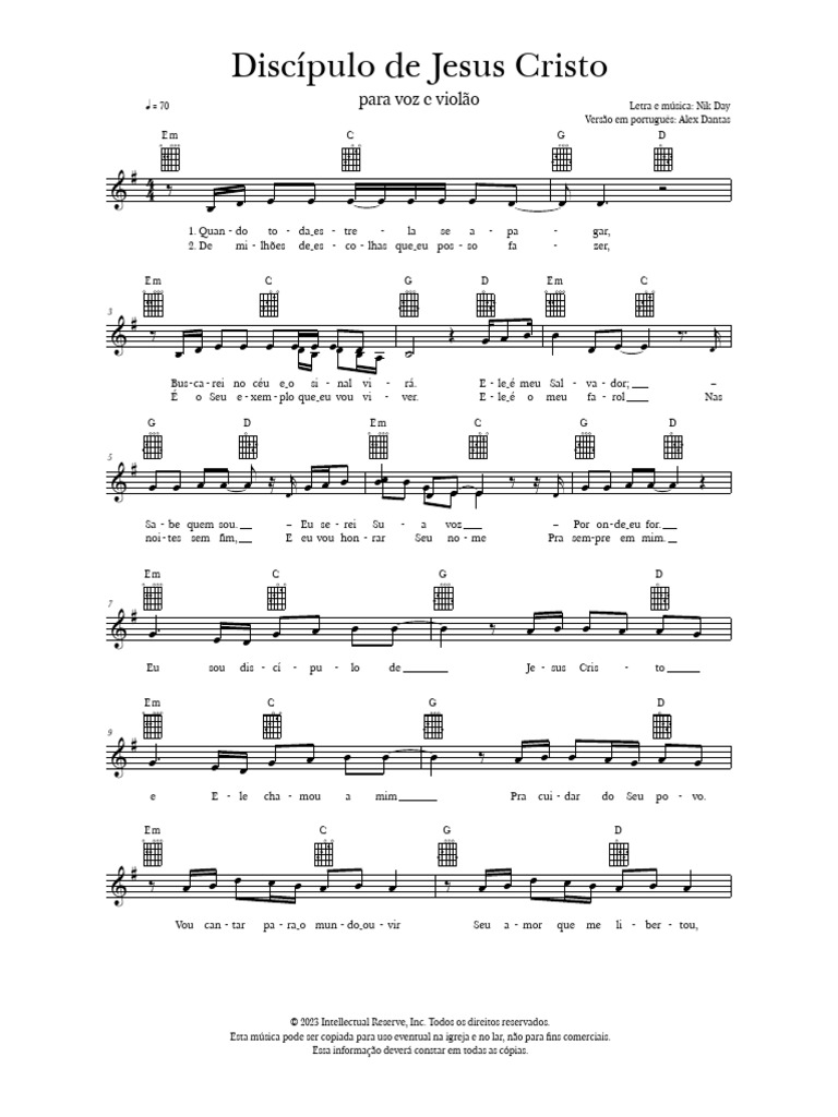 Disciple of Christ 2024 Guitar | PDF