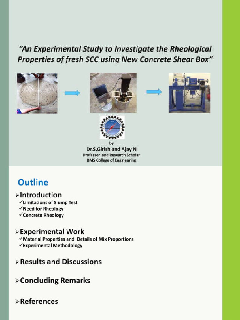 Fresh Concrete Rheology | PDF