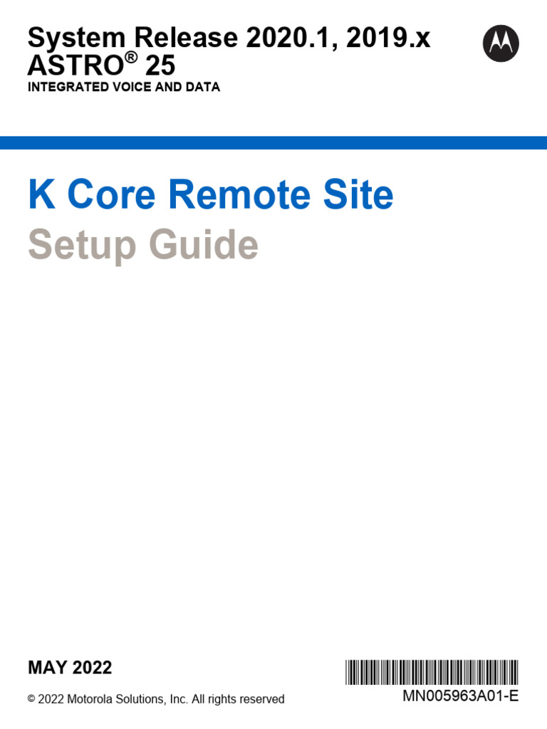 K Core Remote Site Setup Guide | PDF | Network Switch | Juniper Networks