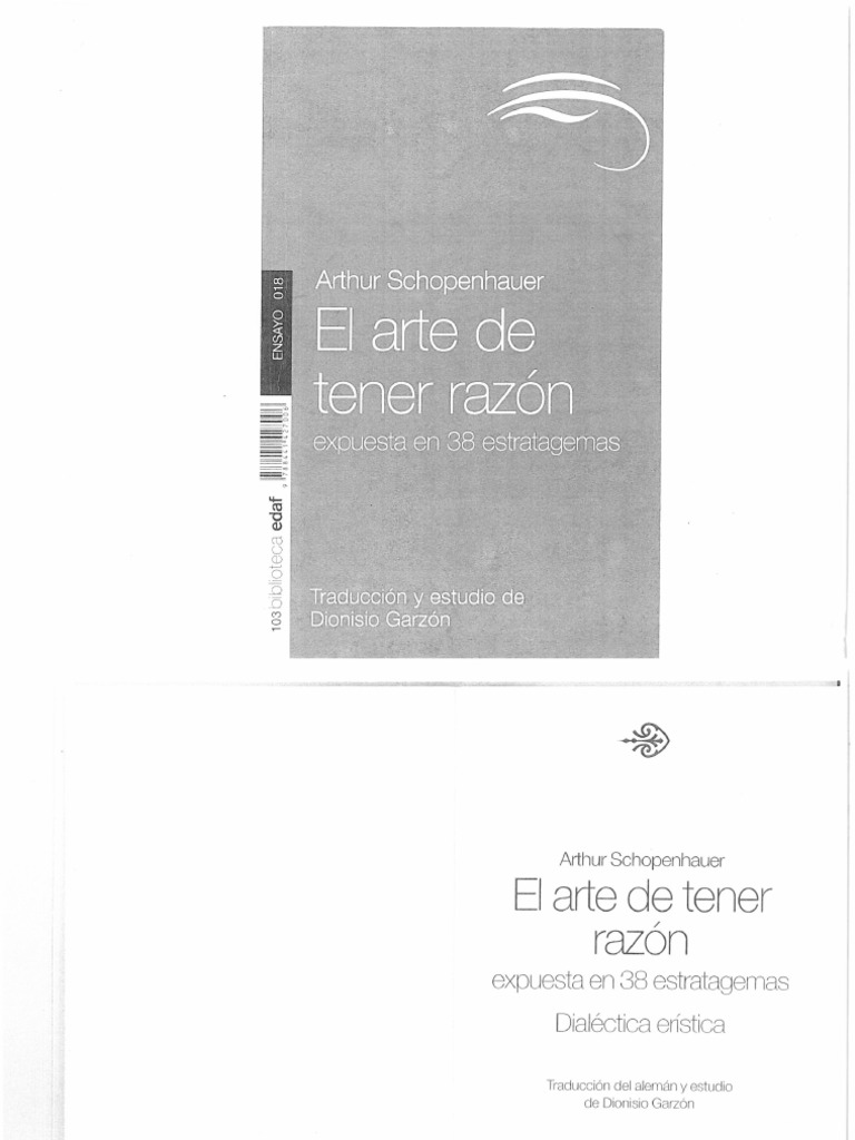 El Arte de Tener Razon | PDF