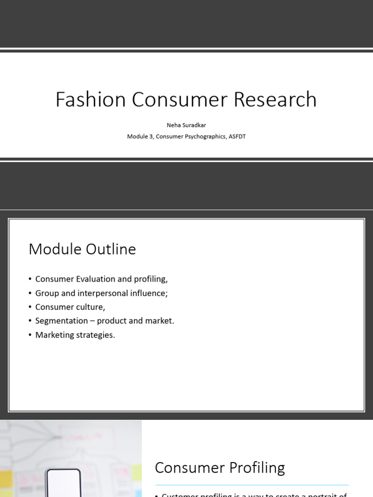 Fashion Consumer Research | PDF
