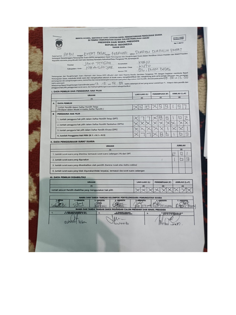 KUTO TPS 16. Presiden | PDF