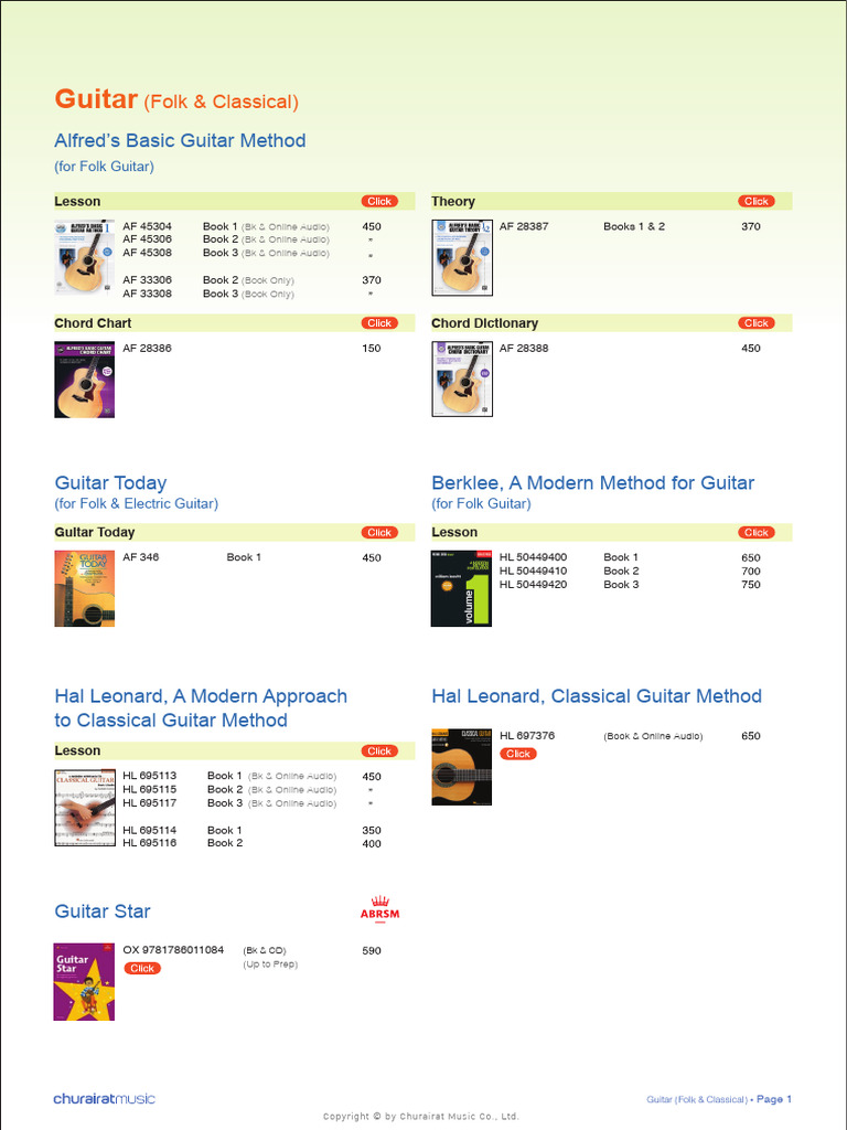 Guitar: (Folk & Classical) | PDF | Classical Music | Musical Compositions