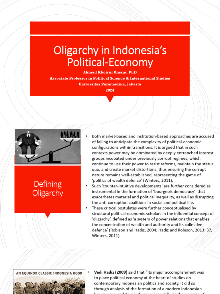 Sesi 4 - Oligarchy in Indonesia Political-Economy | PDF | Southeast ...