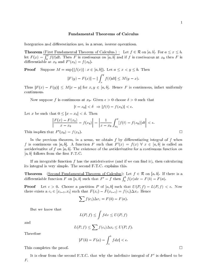 FTC | PDF | Mathematics | Mathematical Objects
