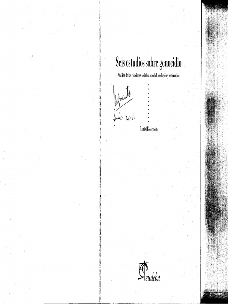 5 - Feierstein - Seis Estudios | PDF