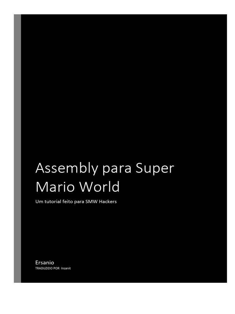 Assembly para Super Mario World 1.1 | PDF | Memória de acesso aleatório (RAM) | Linguagem Assembly